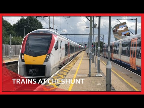 Greater Anglia and London Overground Trains at Cheshunt - YouTube