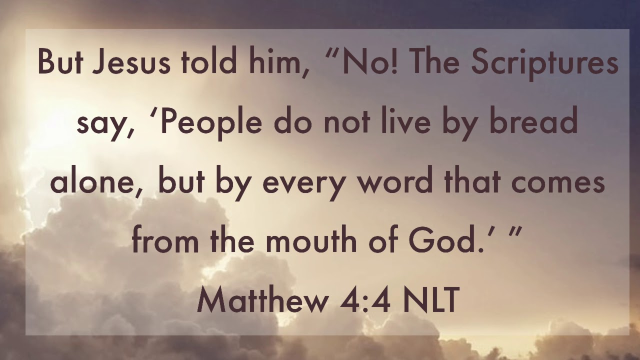 Video Verses Matthew 4:4 NLT - YouTube