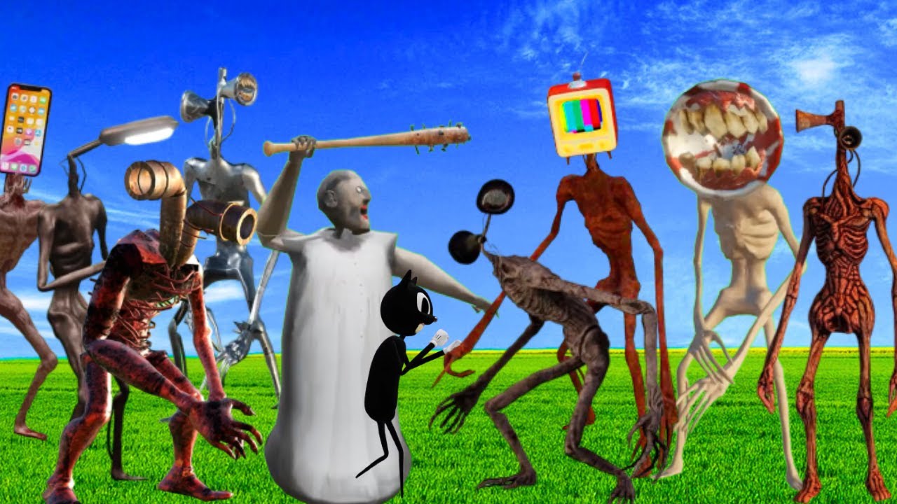 Team Monsters in the city Siren head Granny SCP TV Head #shortvideo # ...