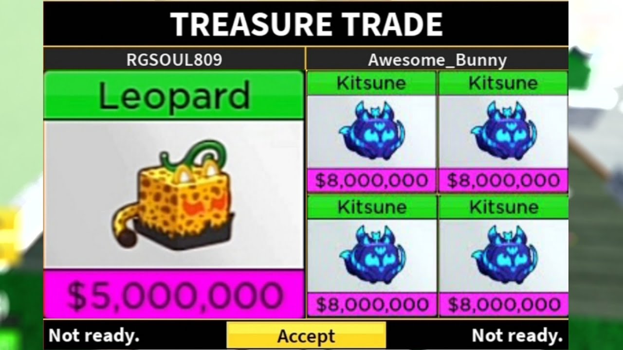 What Players Trade For Leopard Fruit After Loosing 1st Place? Roblox ...