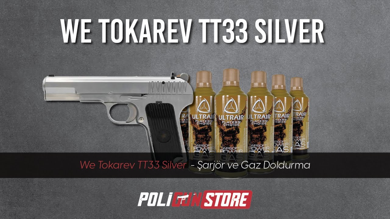 We Tokarev TT33 Silver Airsoft Tabanca Şarjör ve Gaz Doldurma | Poligun Store #tt33 #airsoft ...
