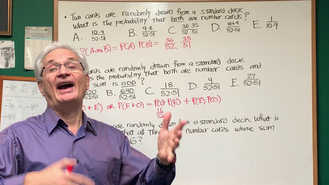 Probability 2 - DAT Exam - DAT Math - DAT Destroyer Study Guide - YouTube