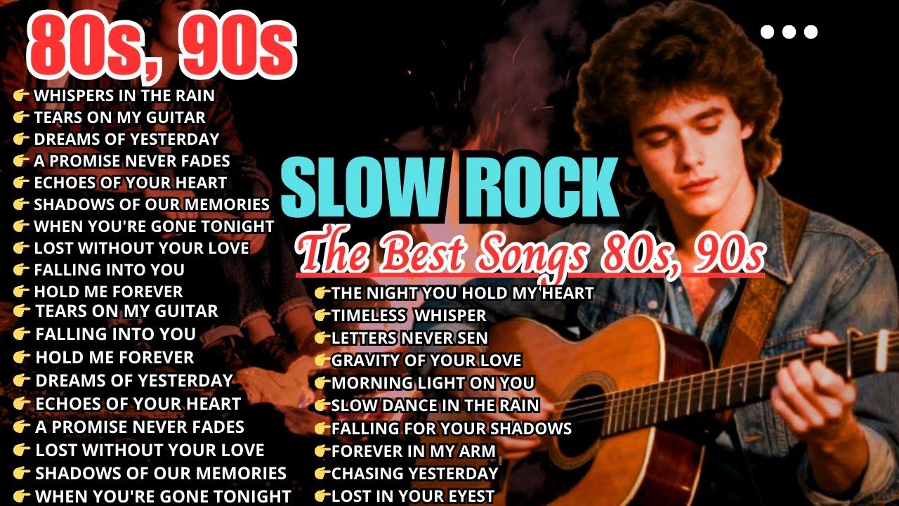SENSATIONAL 80s–90s Slow Rock Ballads 💔 Romantic Oldies for Stress-Free ...