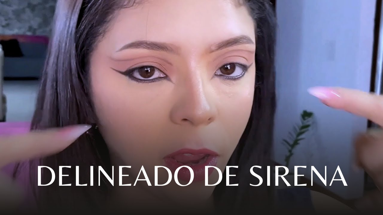 TUTORIAL DE DELINEADO DE SIRENA PASO A PASO / La clave para un look místico y seductor - YouTube