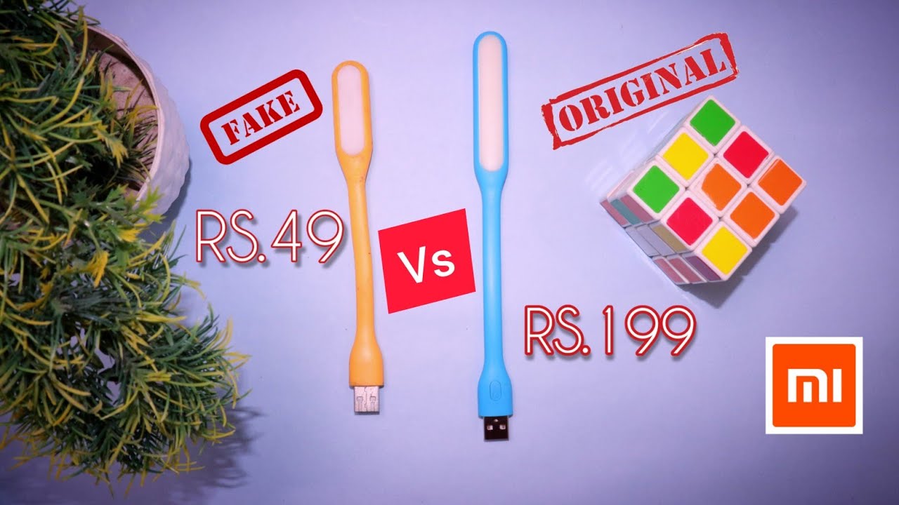 Mi Usb Led Light Unboxing And Comparison Original Vs Fake And Review ...