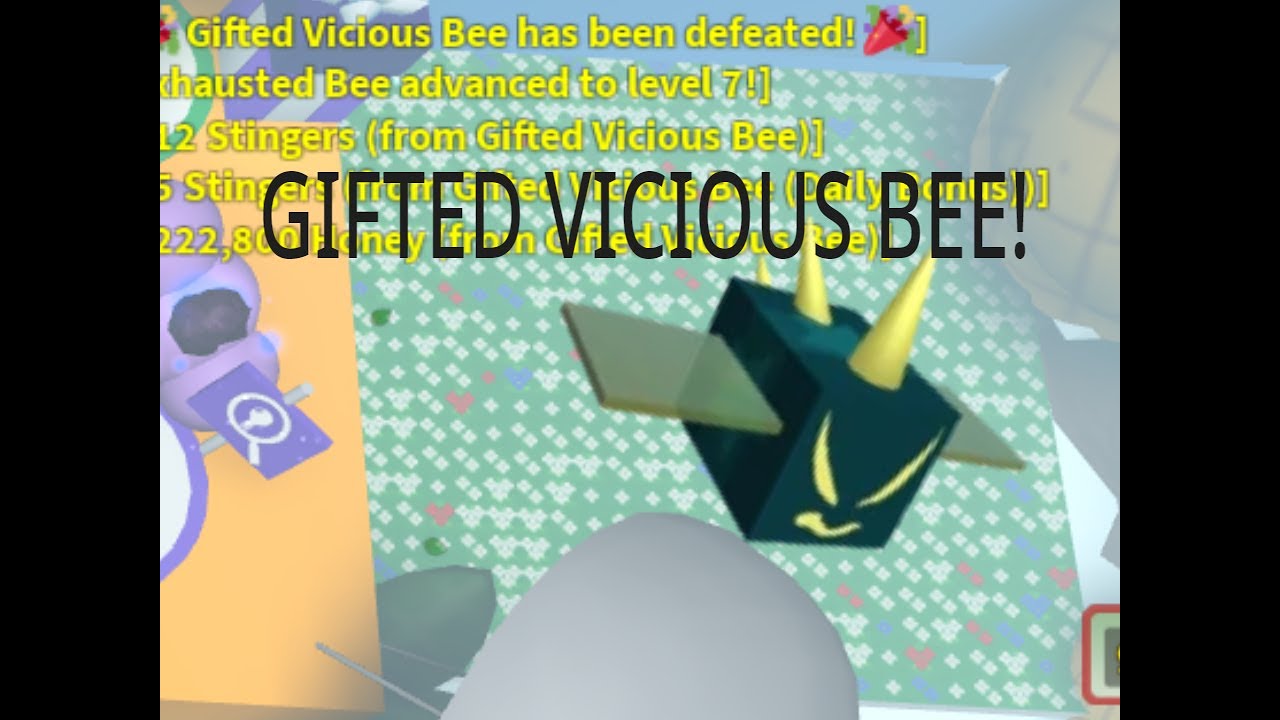 GIFTED VICIOUS BEE IN BEE SWARM SIMULATOR!! (no sound) - YouTube