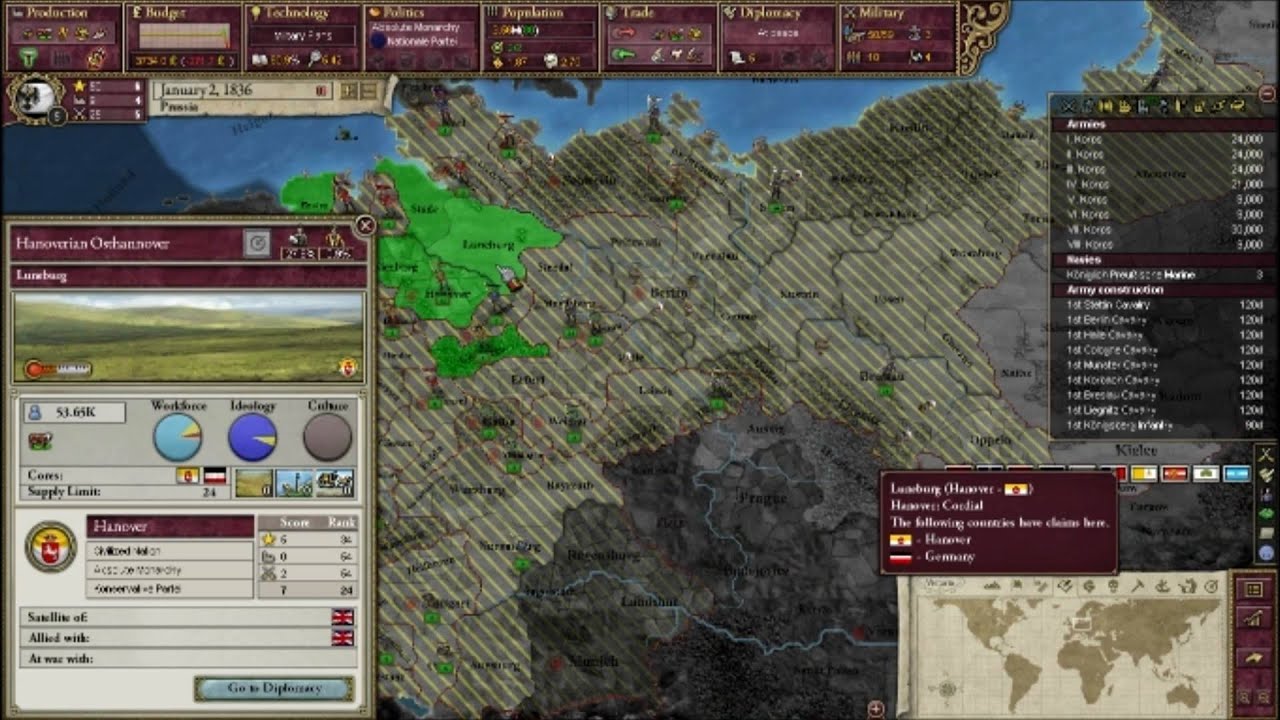 Let's play Victoria 2 - Prussia (part 1) - YouTube