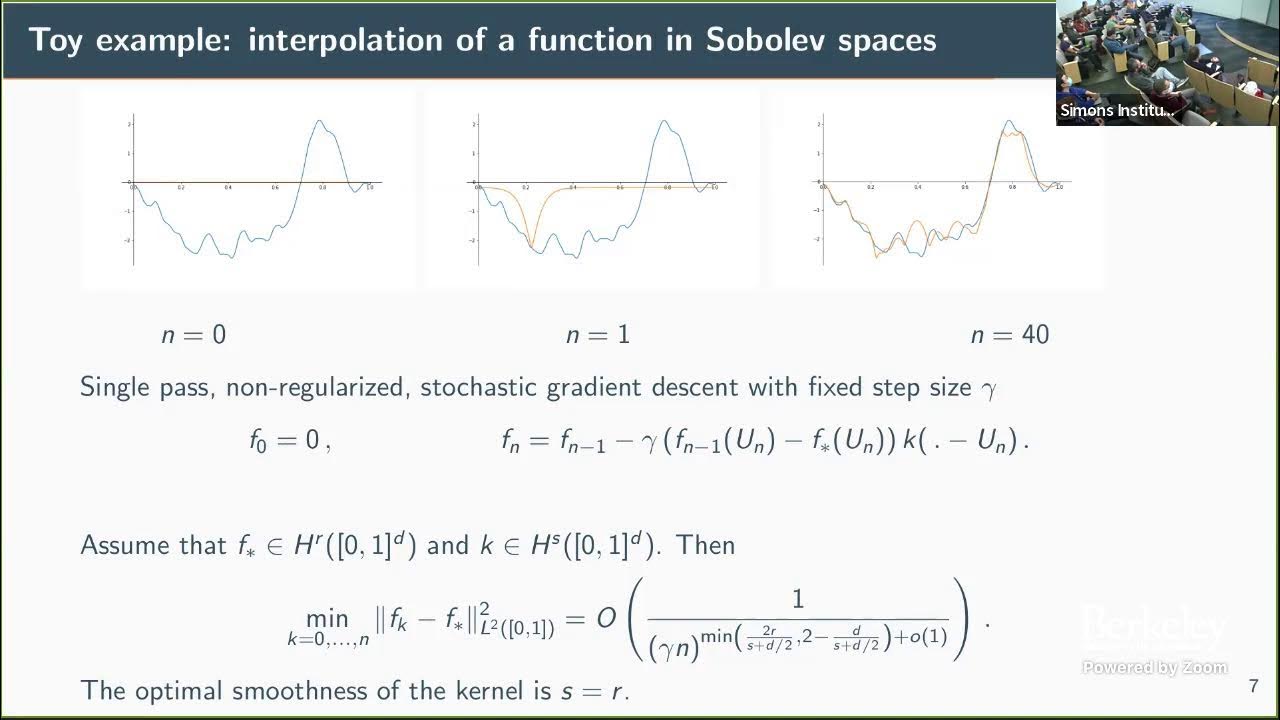 Non Parametric Convergence Rates For Plain Vanilla Stochastic Gradient Descent Youtube
