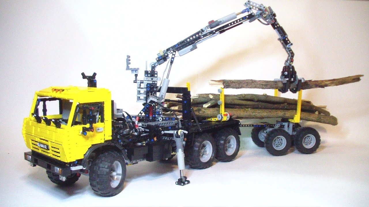 Lego technic KAMAZ 43118 timber truck - YouTube