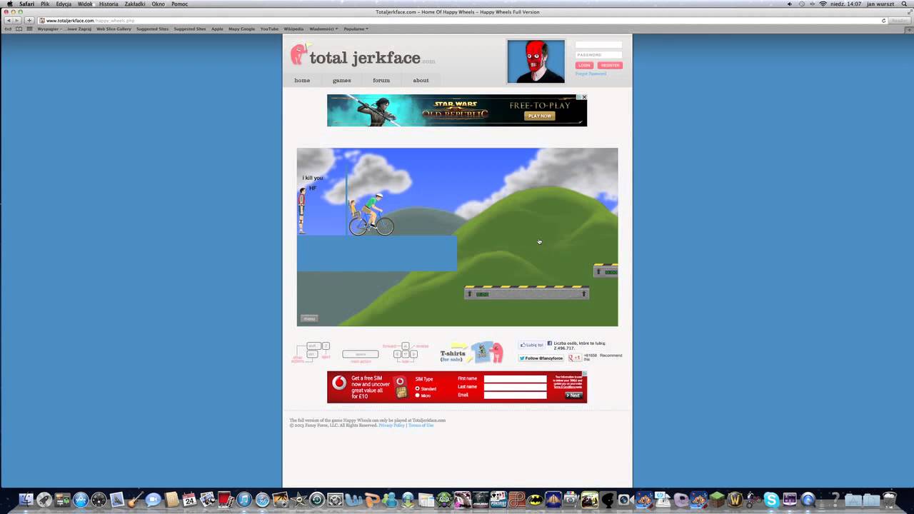 HAPPY WHEELS ! Ep.1 YOUR A LADY !! - YouTube
