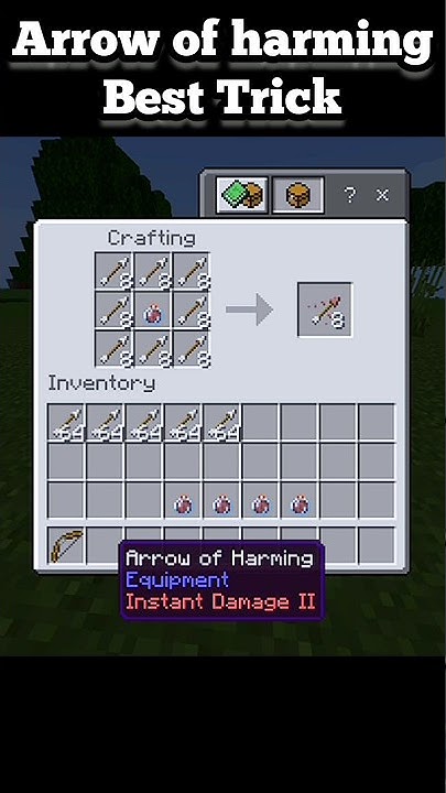 Make Arrow Of Harming Without Dragon's Breath || #shorts #minecraft ...