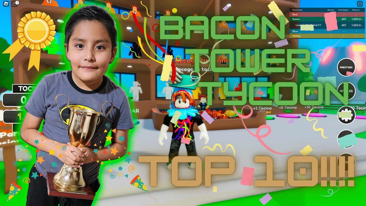 BACON TOWER TYCOON - GANAMOS!!! TORNEO WILCO TOP 10!! - YouTube