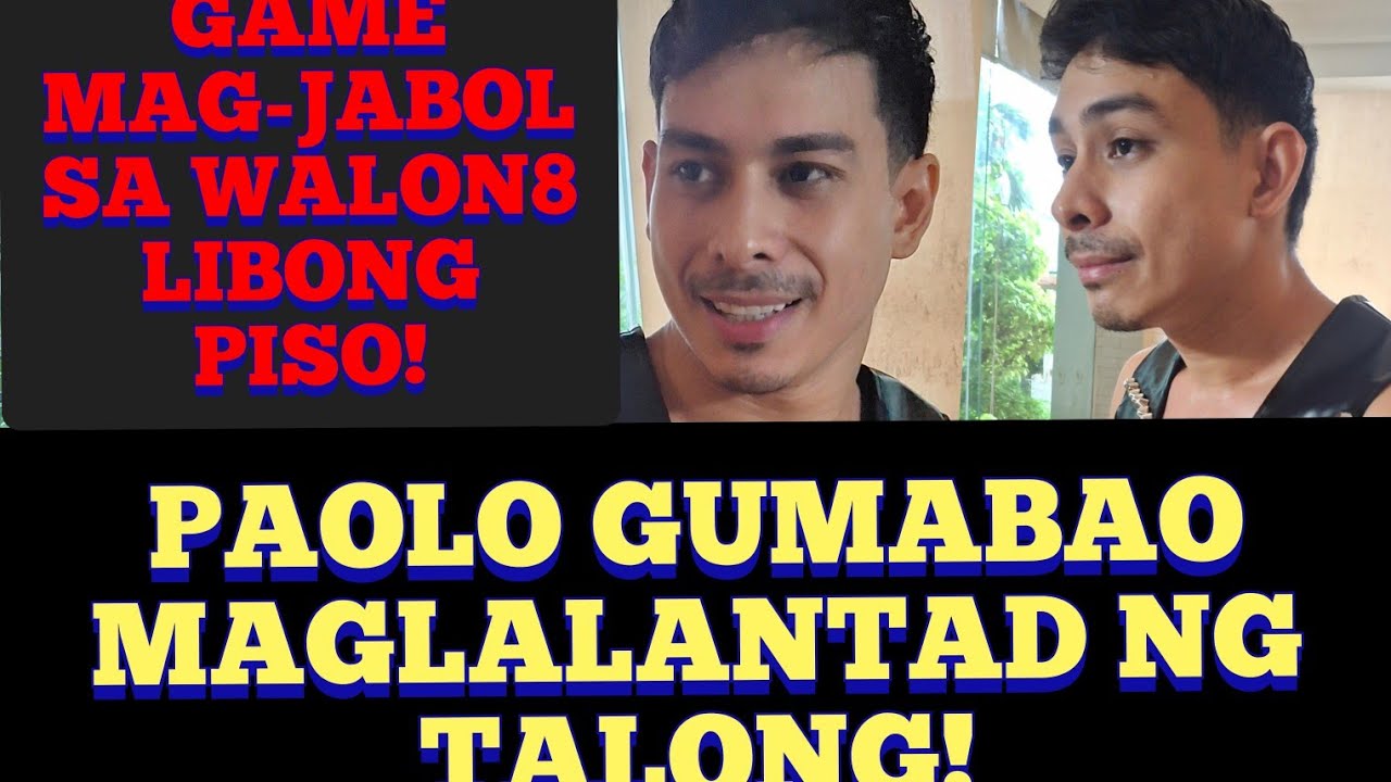 PAOLO GUMABAO MAGLALANTAD NG TALONG SA 'WALONG LIBON8 PISO! GAME ...