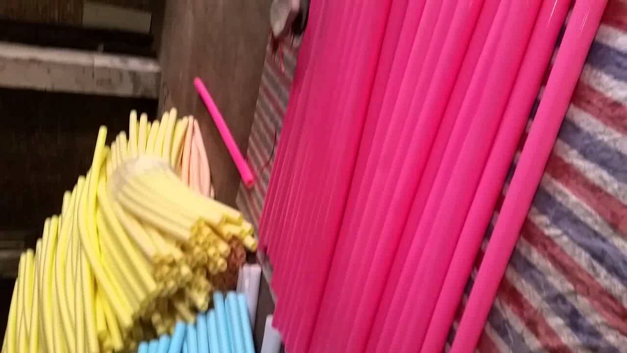 epe foam rod stick extrusion line - YouTube