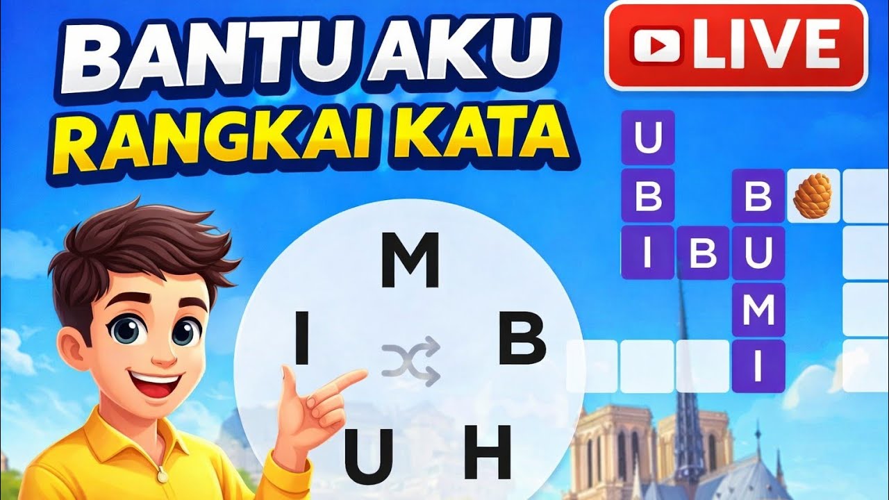 LIVE 🔴 BANTU AKU RANGKAI KATA ! - YouTube