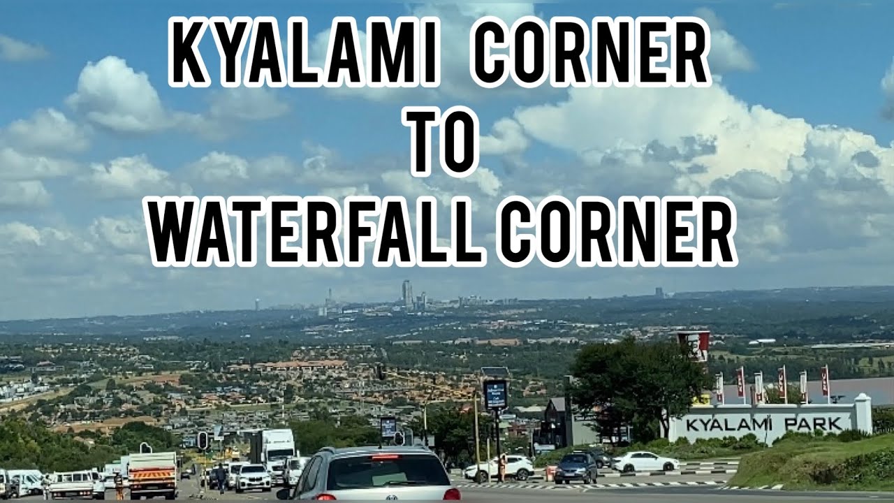 Driving From Kyalami Corner To Waterfall Corner Johannesburg South