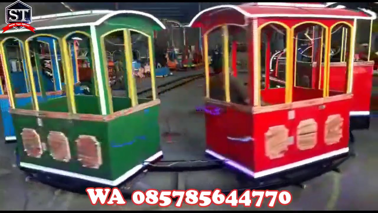 Kereta Mini Rel Bawa - YouTube