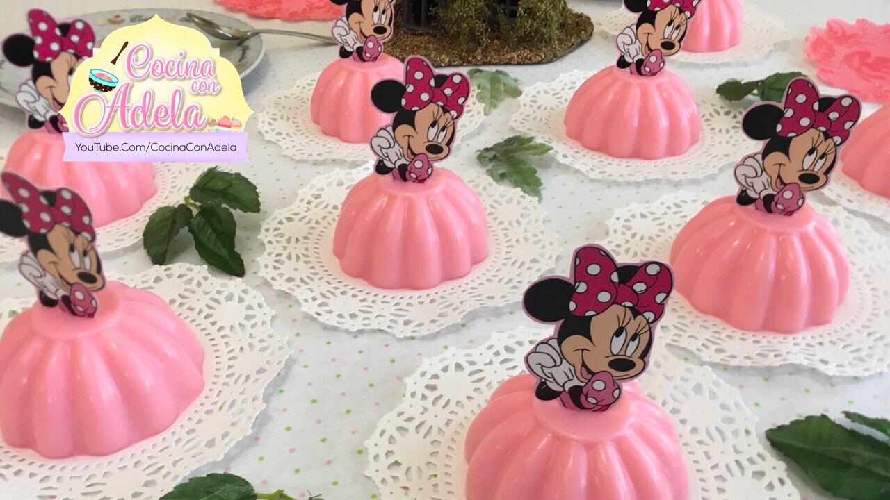 Como hacer gelatinas de Minnie Mouse individuales - YouTube