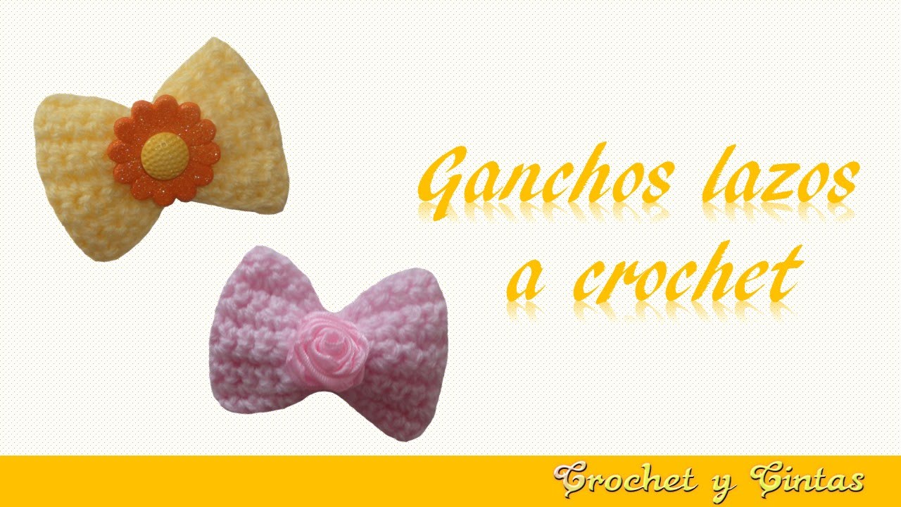 Cómo hacer lazo crochet (ganchillo) - Gancho lazo crochet - YouTube