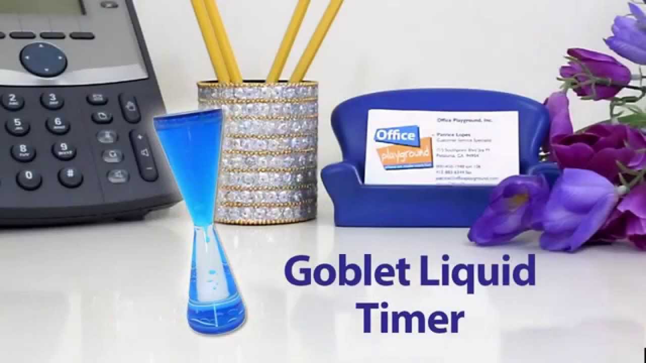 Goblet Liquid Timer - YouTube