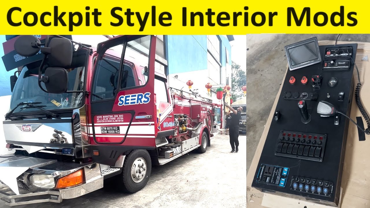 High-Tech Cockpit style upgrade for Fire Truck: A Dashboard Makeover ...