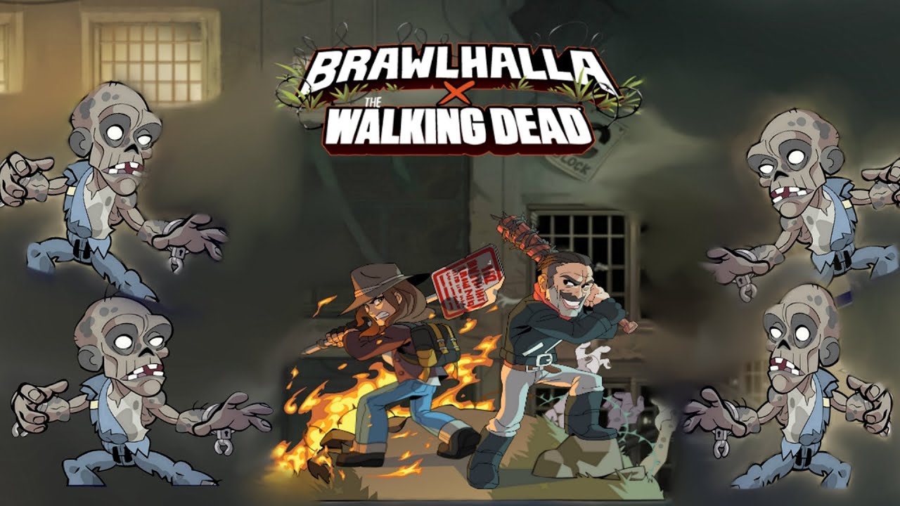 Brawlhalla fighting with zombi peleando con zombi music - YouTube