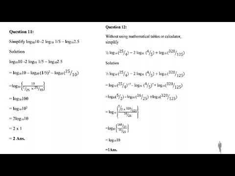 CALCULATIONS IN MATHEMATICS (LOGARITHMS) - YouTube