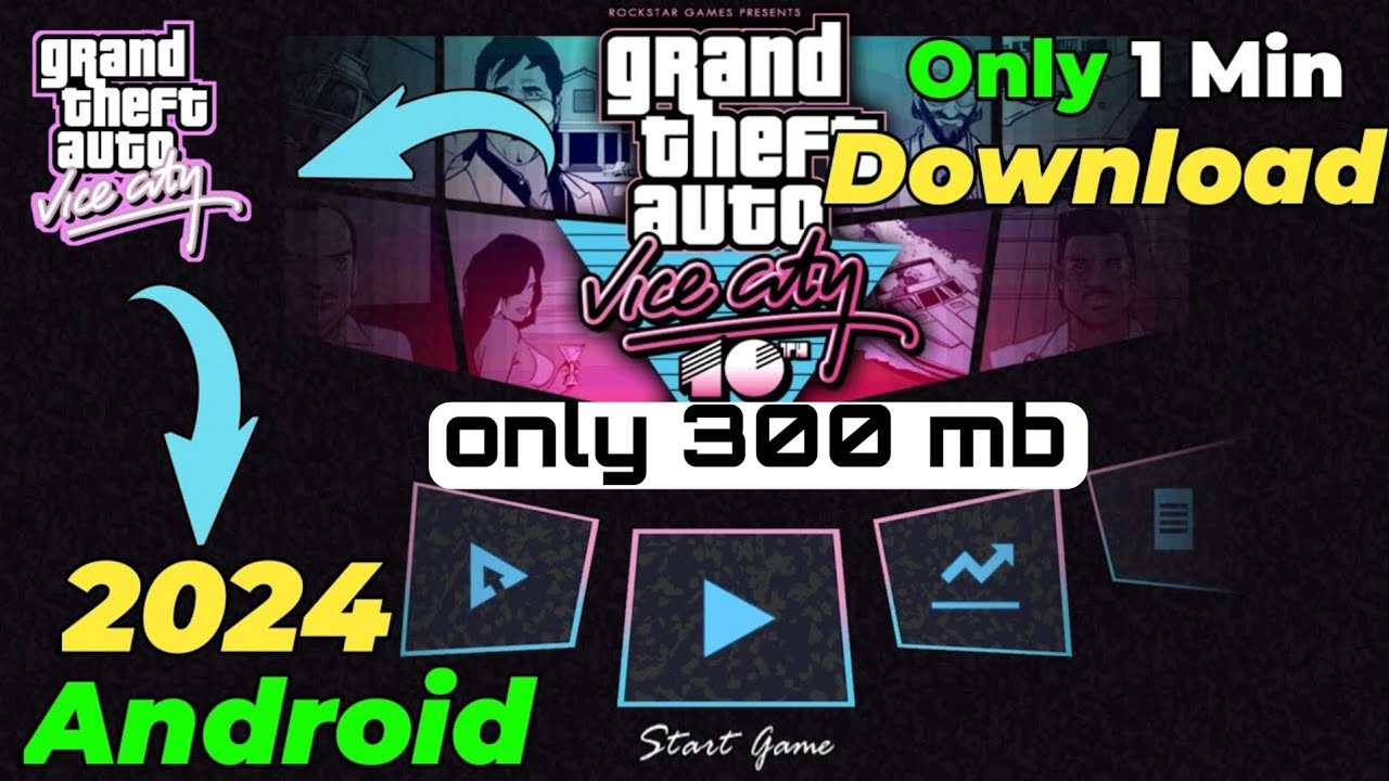 How To Play GTA vc in Mobie Only 300 mb 📱 ⬇️ - YouTube