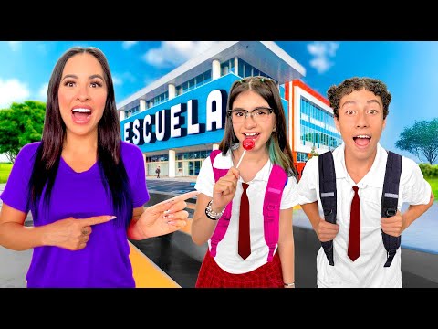 LLEVO A SPAY Y RENATA A LA ESCUELA *Su primer día de secundaria* 