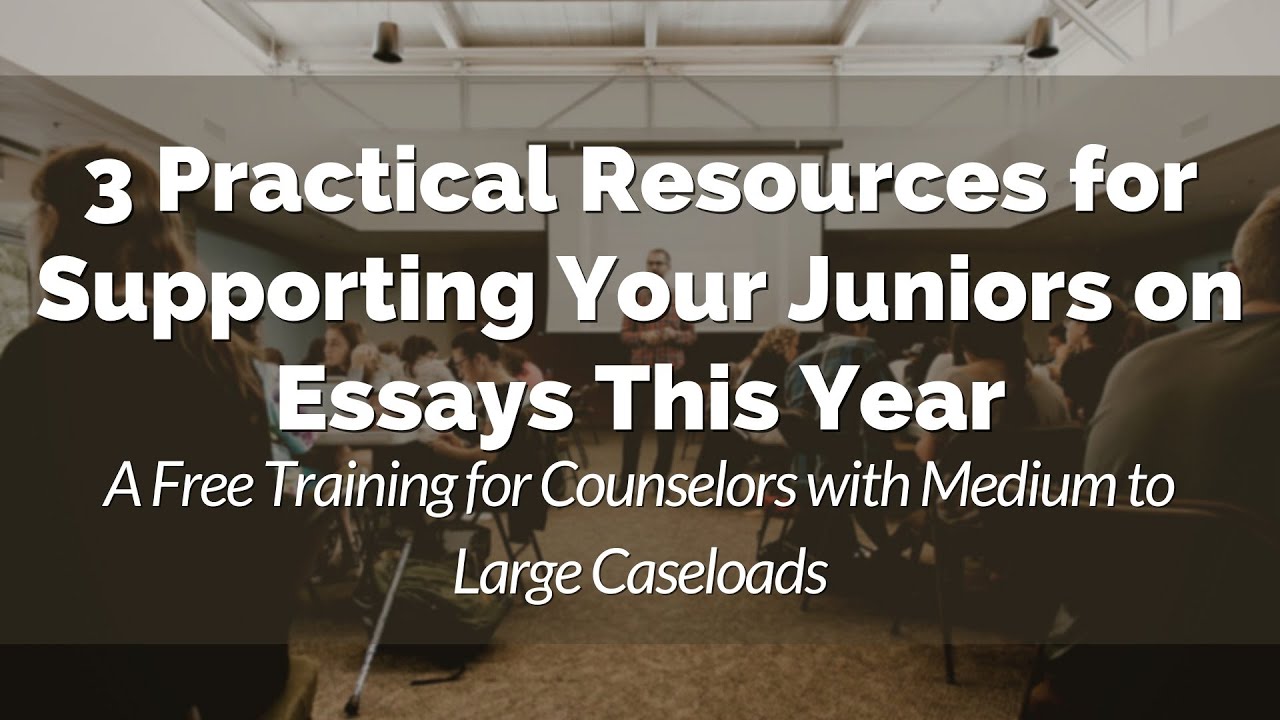 Webinar: 3 Practical Resources for Counselors Who Work With Large ...
