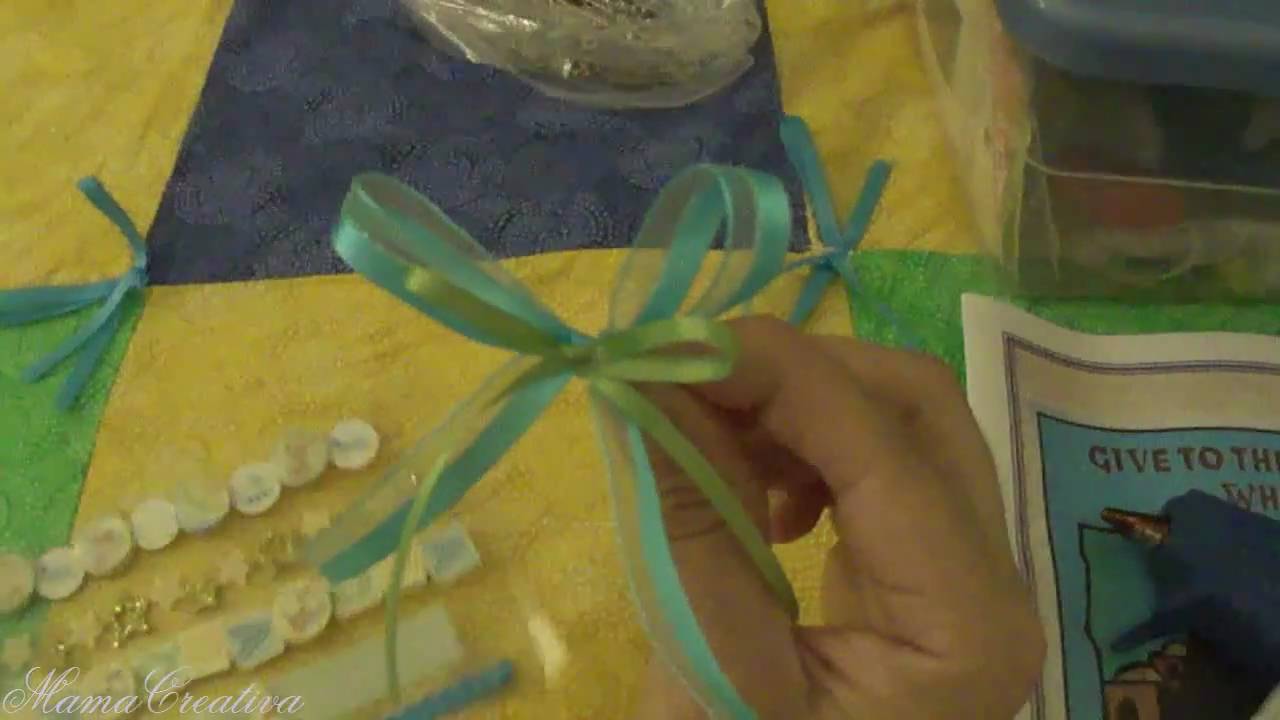 Tutorial de como hacer capias o corsage para baby shower - YouTube