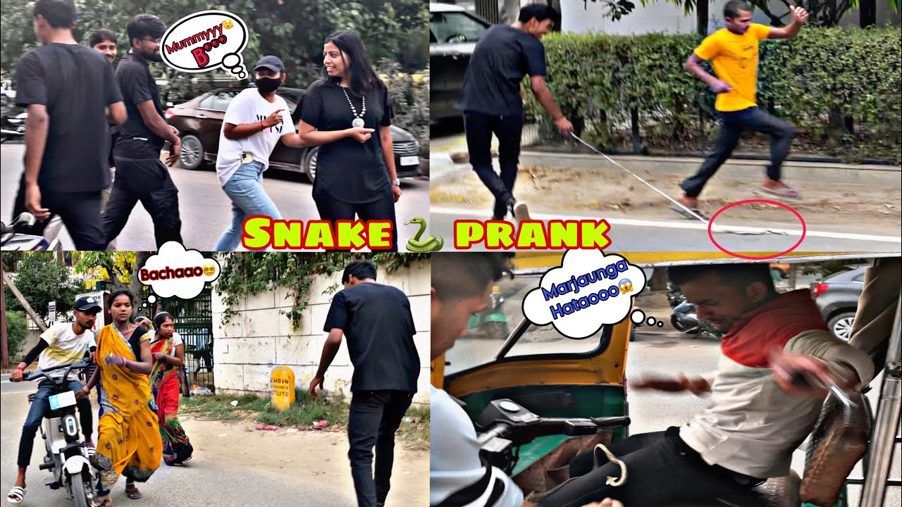 Fake snake 🐍 prank on public😱 || funny prank|| unlimited fun 😂😂 - YouTube