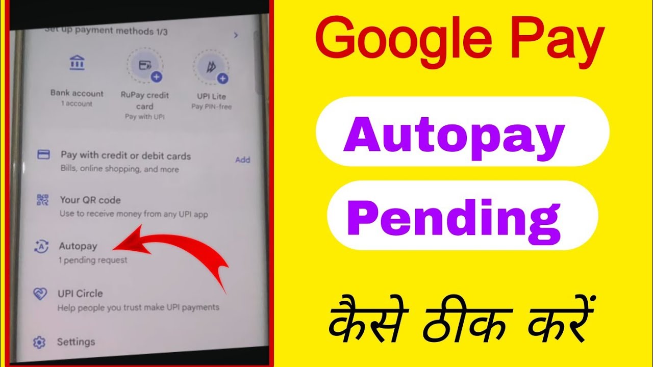 Google Pay Autopay Pending | Pending Autopay Off Kaise Kare GPay - YouTube