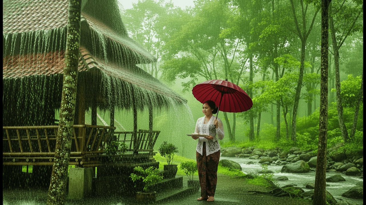 Rain, River, and Forest Sounds in One – The Most Peaceful Place on ...