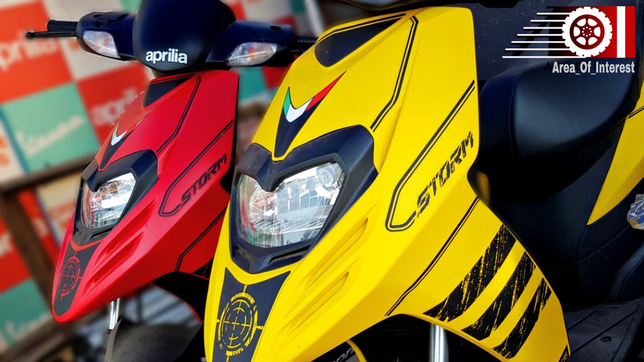 2019 Aprilia Storm 125 CBS | All Colours | Price | Mileage | Features ...