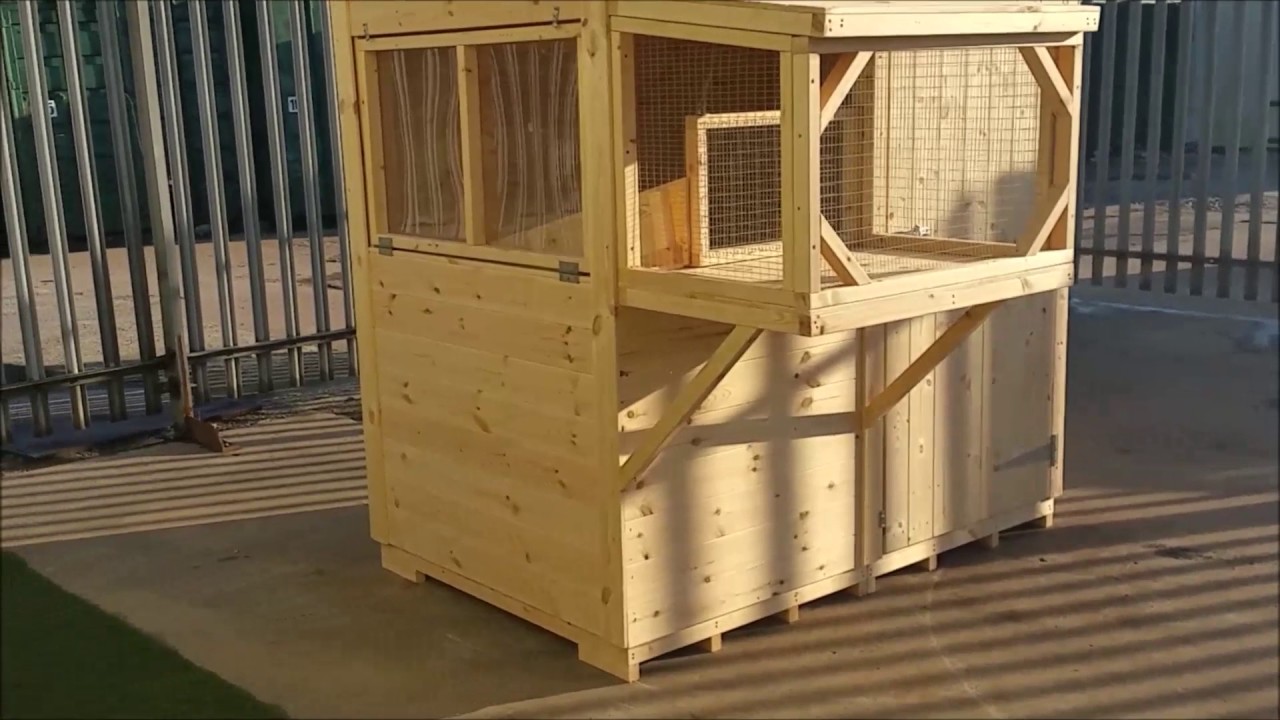 Rabbit or Guinea Pig Shed - YouTube