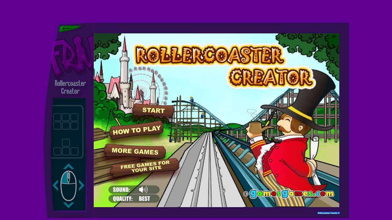FRIV CLASSIC GAMES | Roller Coaster Creator 1 - YouTube