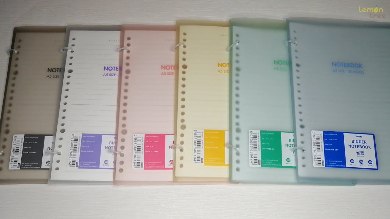 Colorful Dual Tie Slim File Binder Overview - YouTube