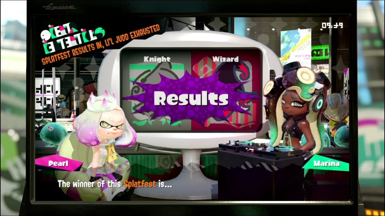 Splatoon 2 Splatfest #23 Results (Knights vs Wizards) - YouTube