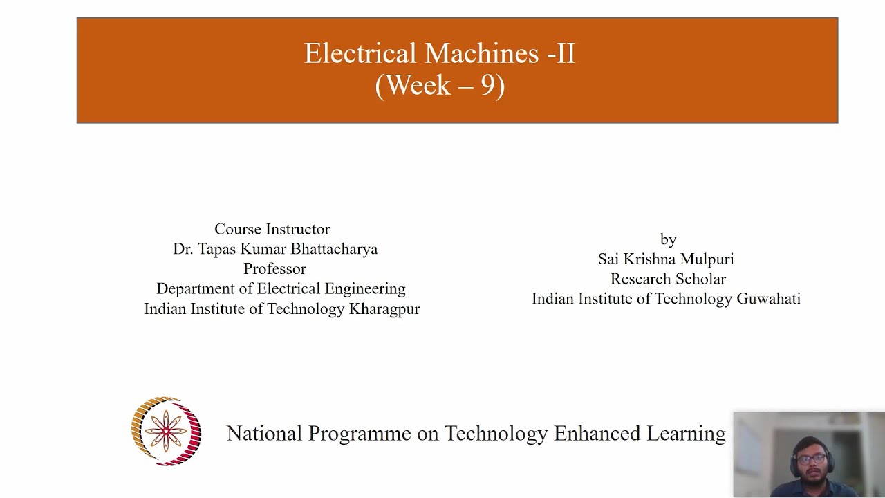 NPTEL || Electrical Machines - II || Week - 9 - YouTube