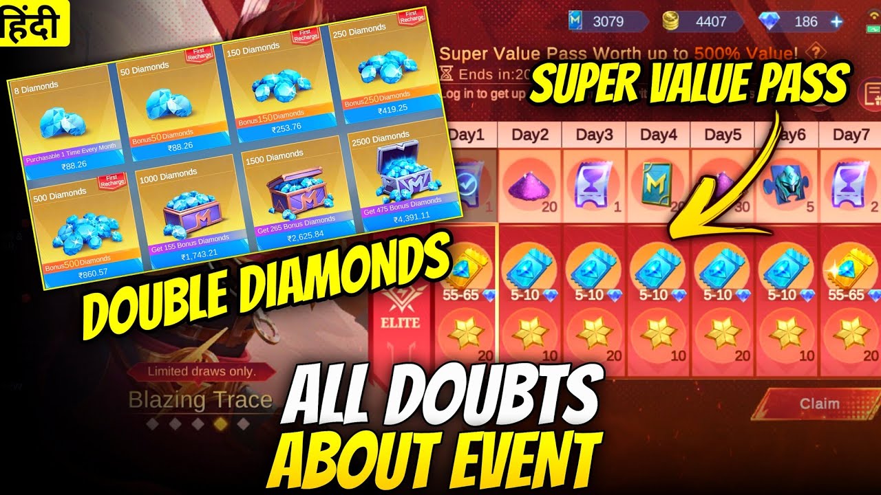 All Doubts About Double Diamonds & Super Value Pass Event | Moba ...