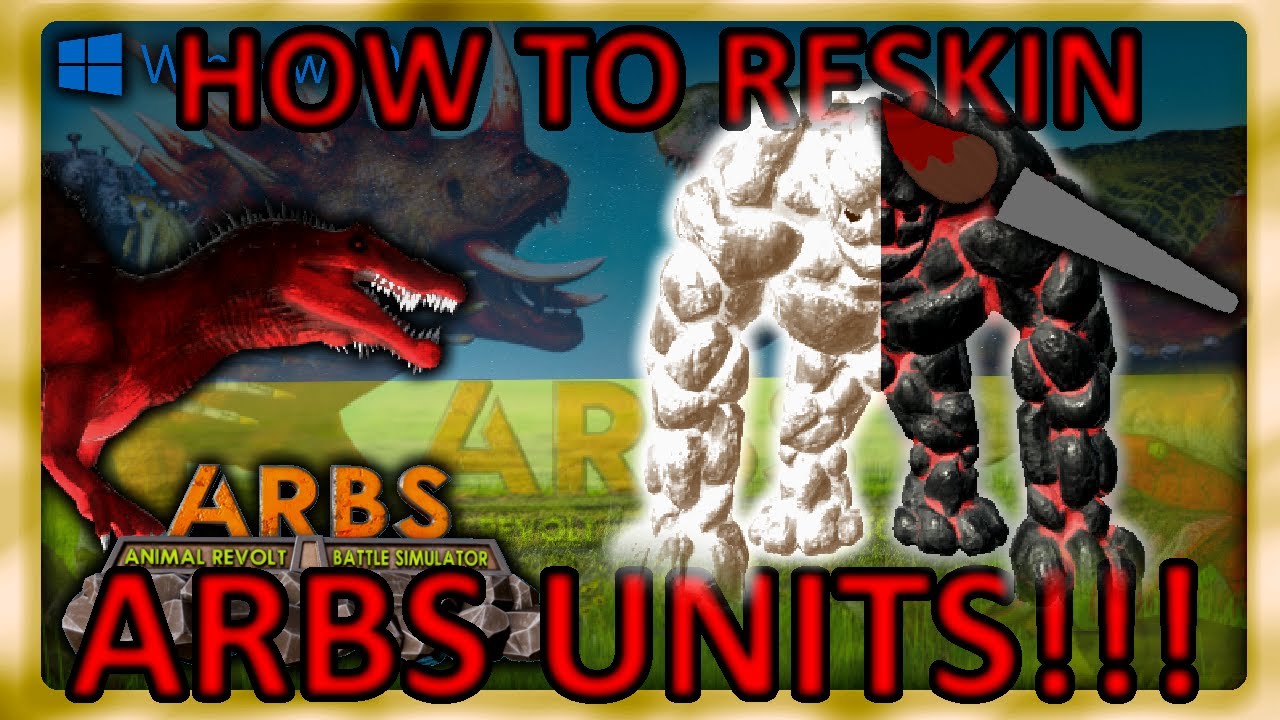 HOW TO RESKIN ARBS UNITS | ANIMAL REVOLT BATTLE SIMULATOR (ARBS) - YouTube
