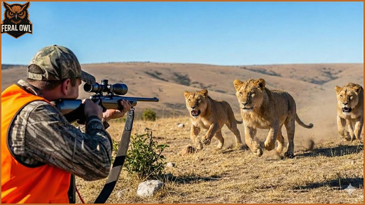 Lion Hunting - How Hunters in South Africa Hunt Lions By Headshot ...