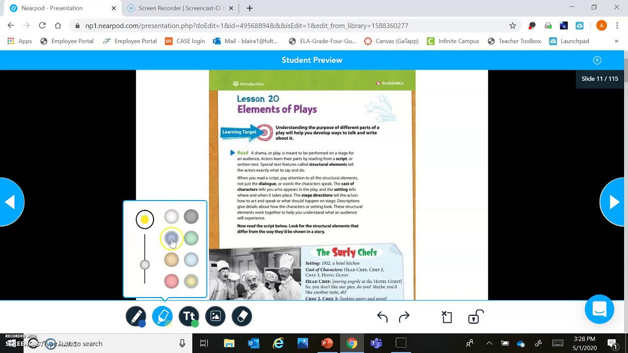 4th Grade ELA: Week 7: Day 1: Elements of a Play / Drama - YouTube