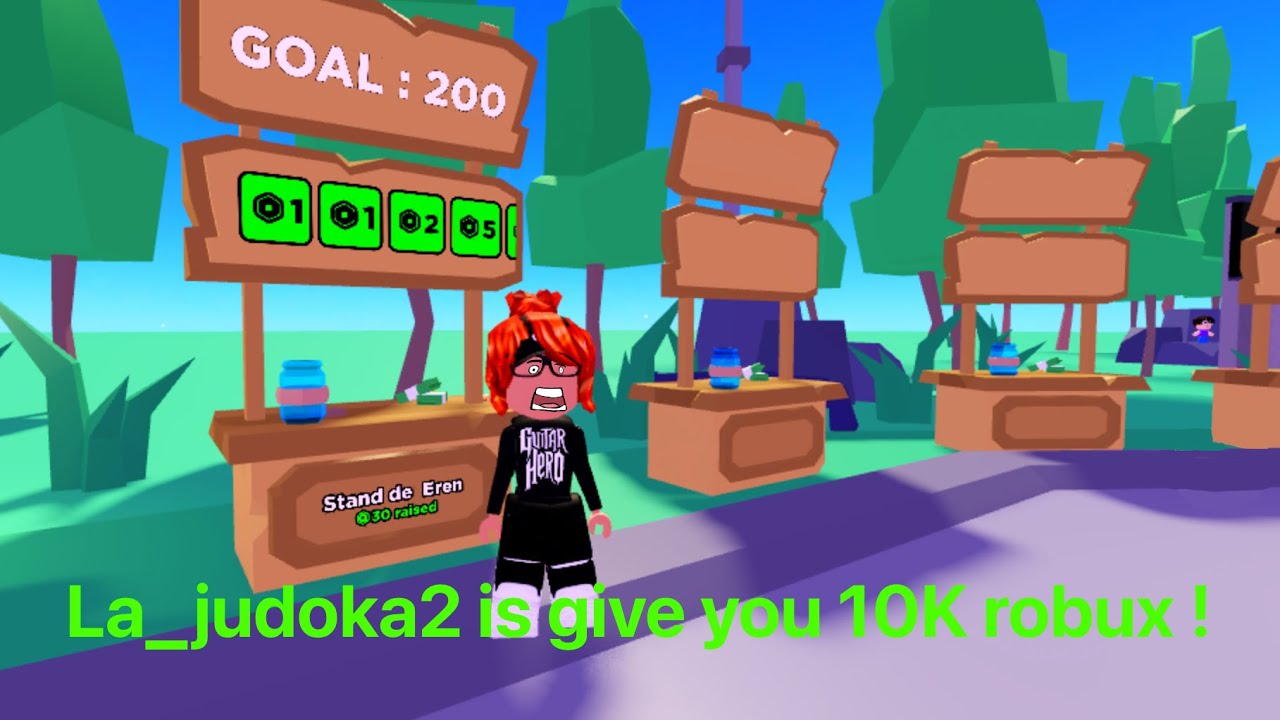 I am Afk and this person give me robux !!! - YouTube