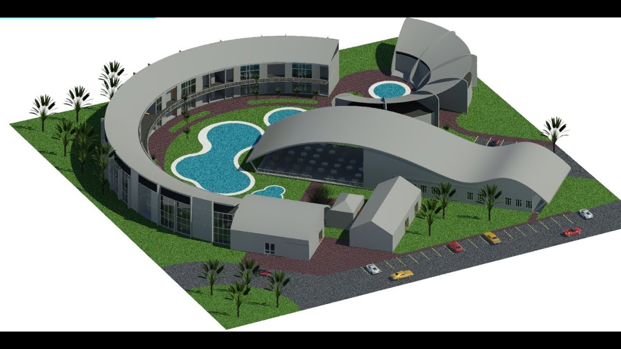 Revit Resort Model Walkthrough | REVIT 2019 - YouTube