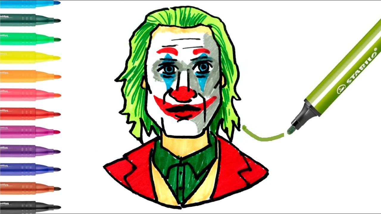 Easy Drawing Joker I Kolay Joker Çizimi I Joker Nasıl Çizilir? - YouTube