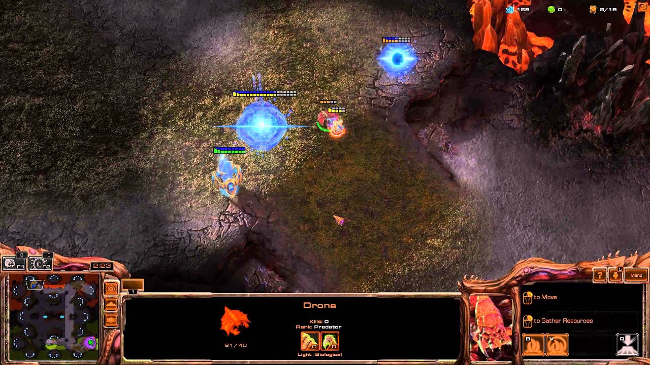 StarCraft II Fastest Zerg Rush vs Protoss - YouTube