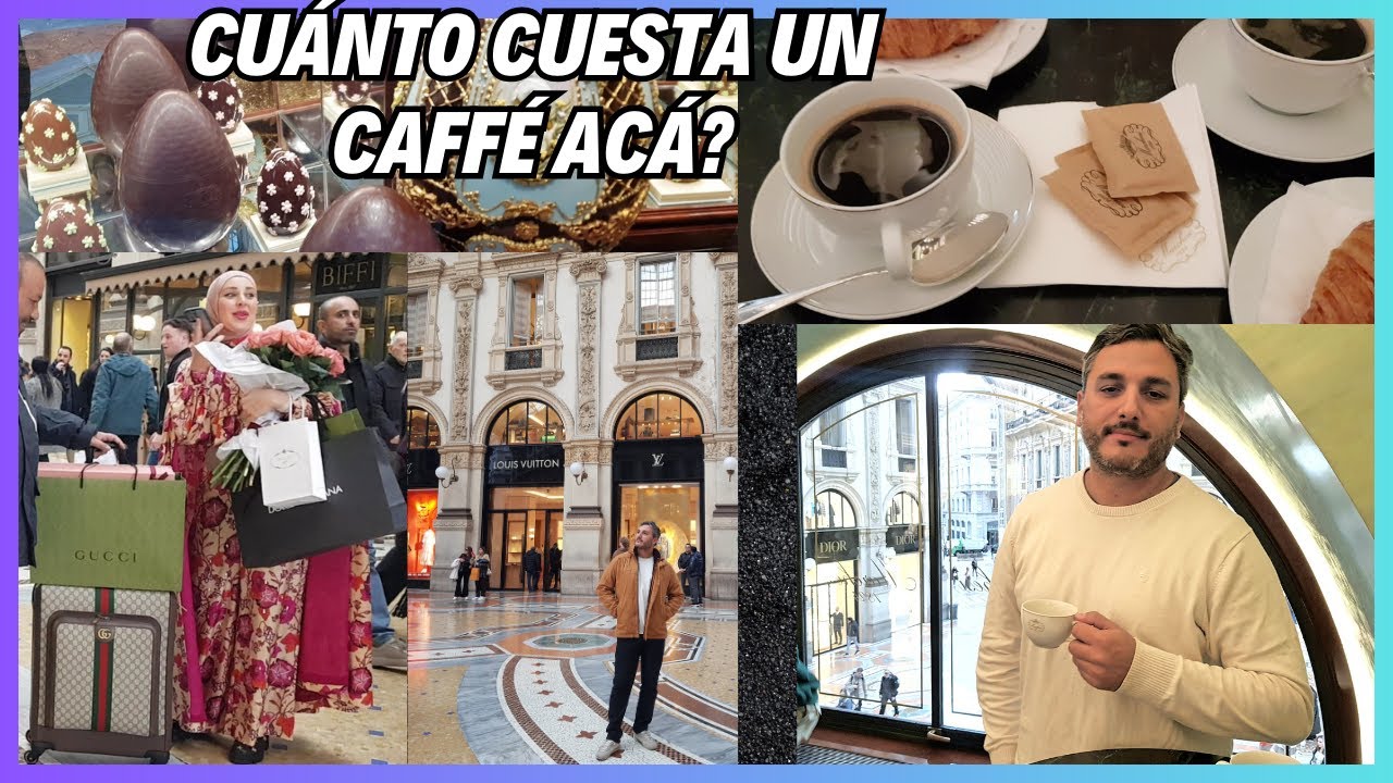 CUÁNTO CUESTA 💰 un CAFFÈ en la parte TOP de MILÁN? 😱 🇮🇹 Ducaa #emigrar ...