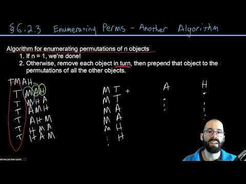 6.2.3 Enumerating Permutations - Another algorithm - YouTube